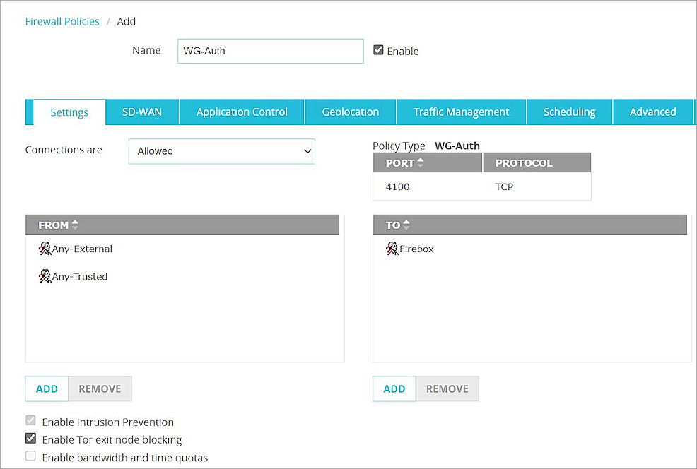 Firebox Authentication Portal Integration with Microsoft Entra ID Users